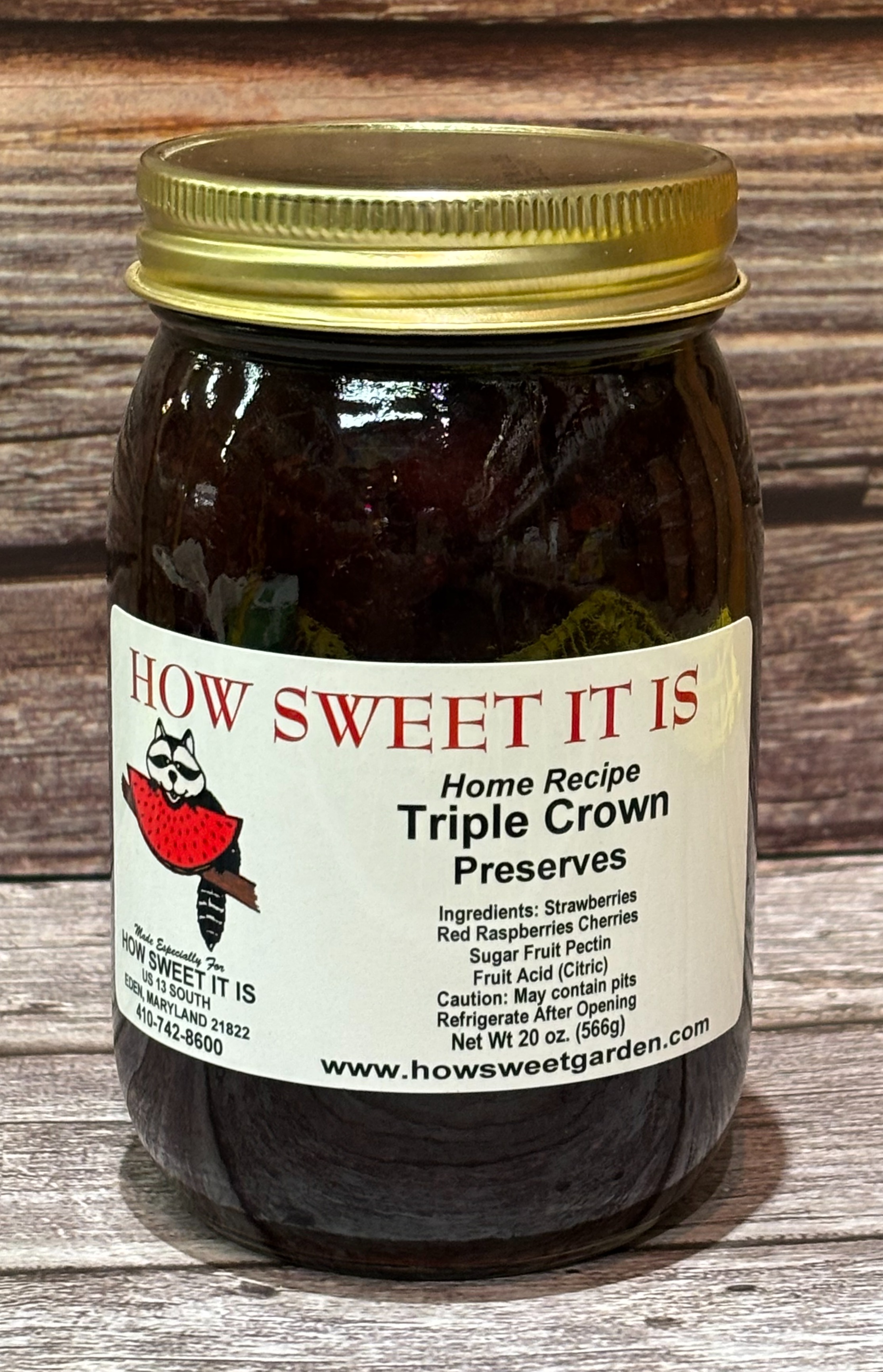 Triple Crown Preserves, 20oz HSII - How Sweet It Is