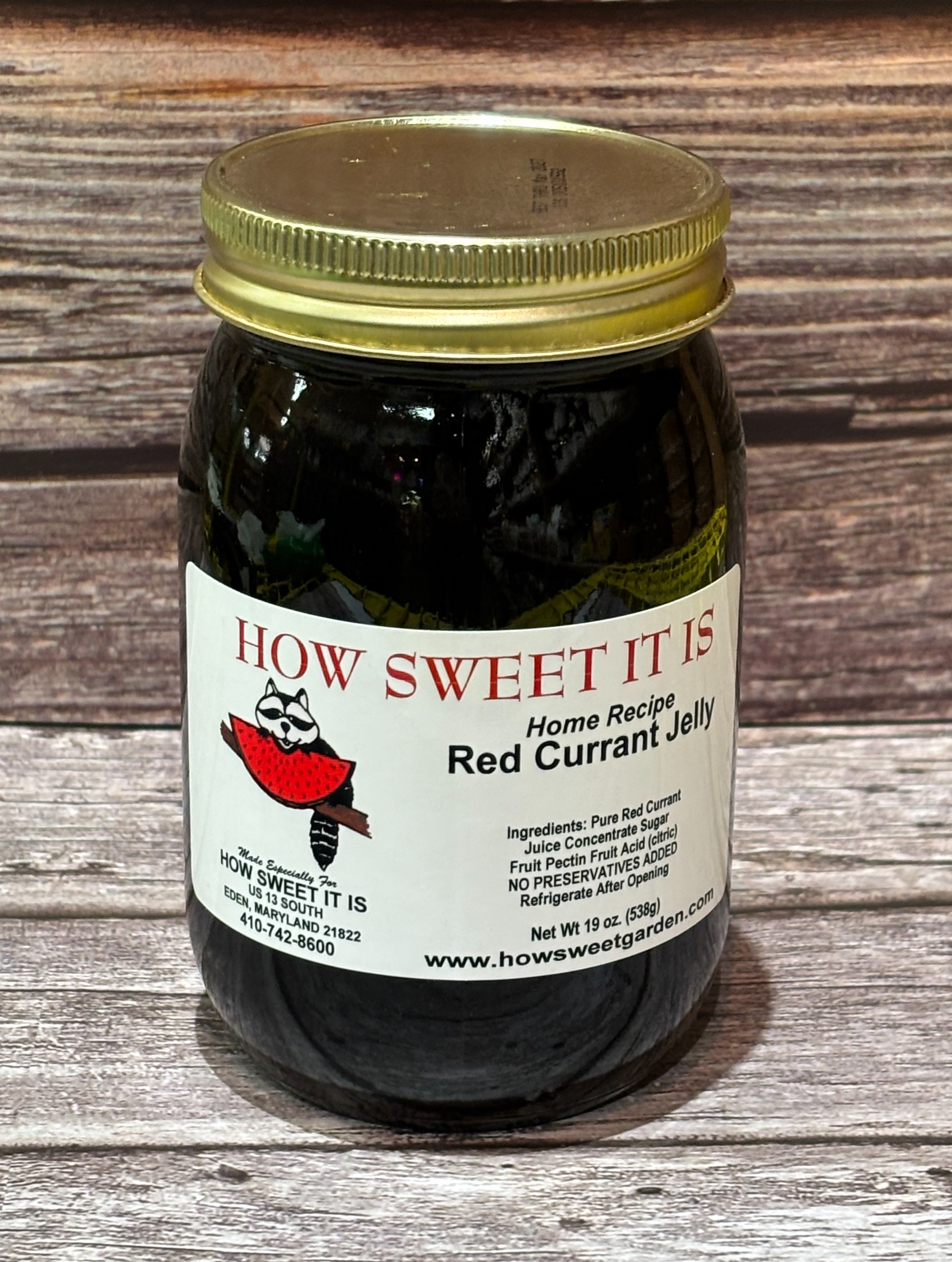 Red Currant Jelly, 20oz HSII - How Sweet It Is