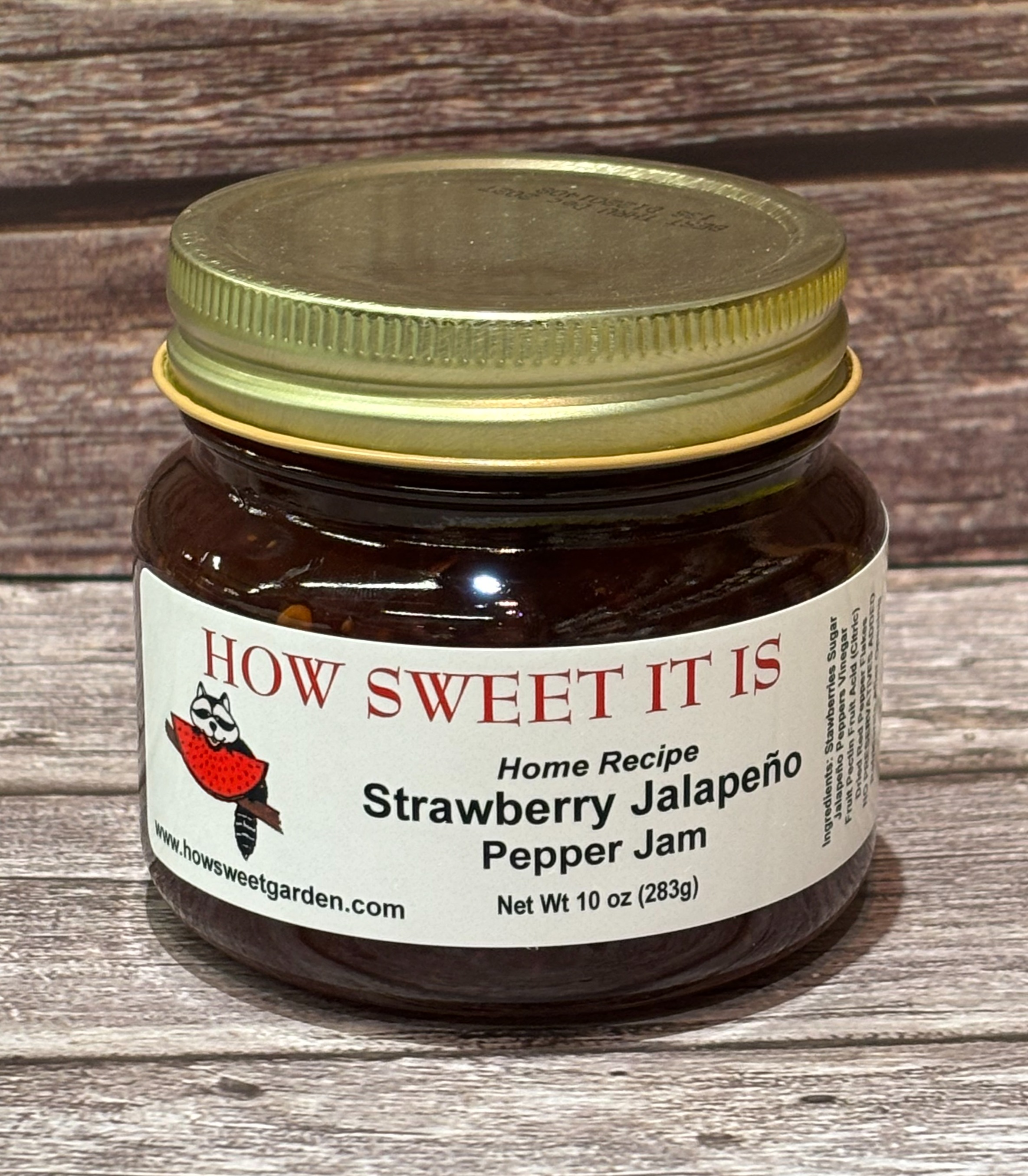 Strawberry Jalapeno Pepper Jam, 10oz HSII - How Sweet It Is