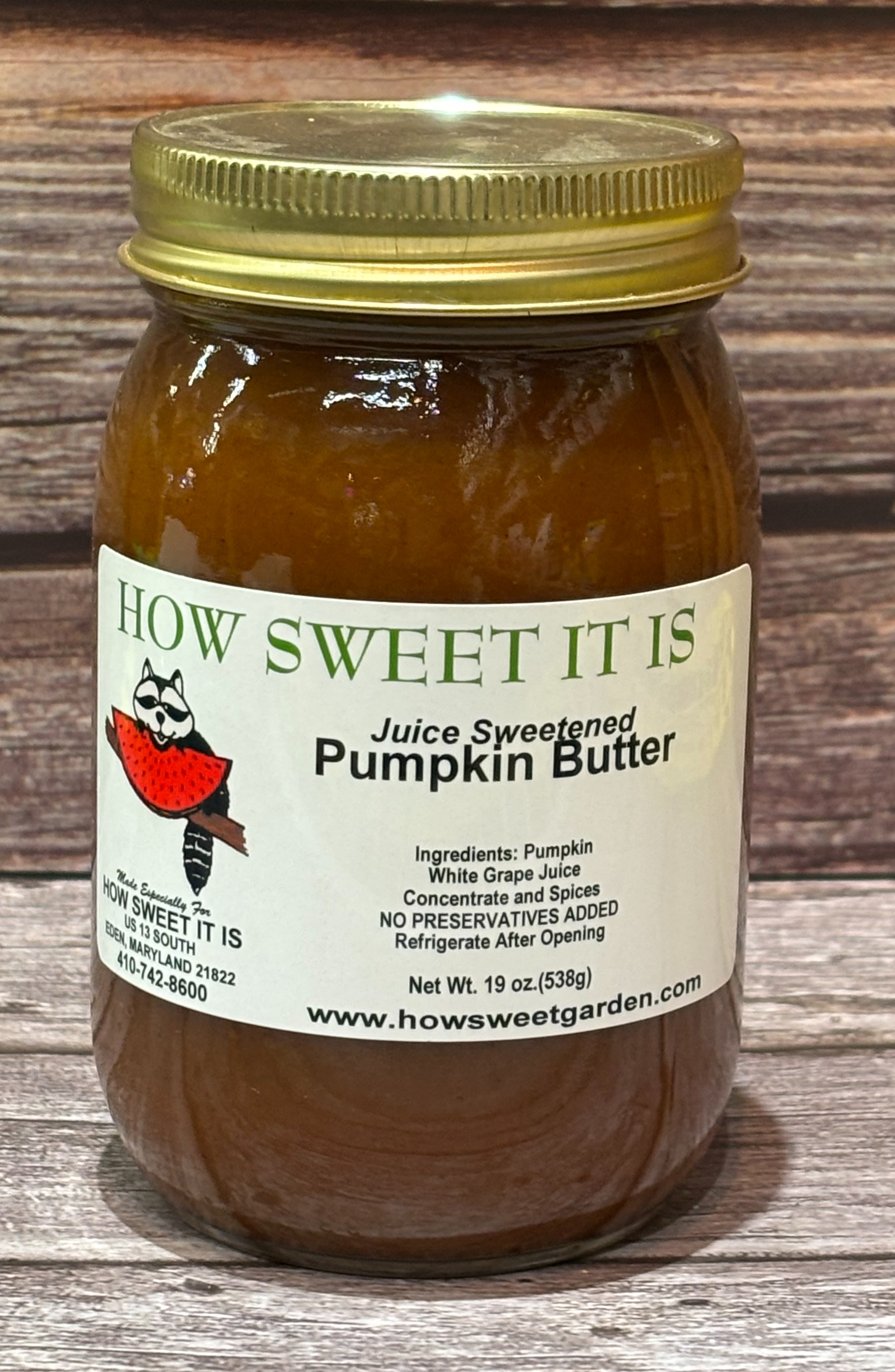 JS Pumpkin Butter, 19oz HSII - How Sweet It Is