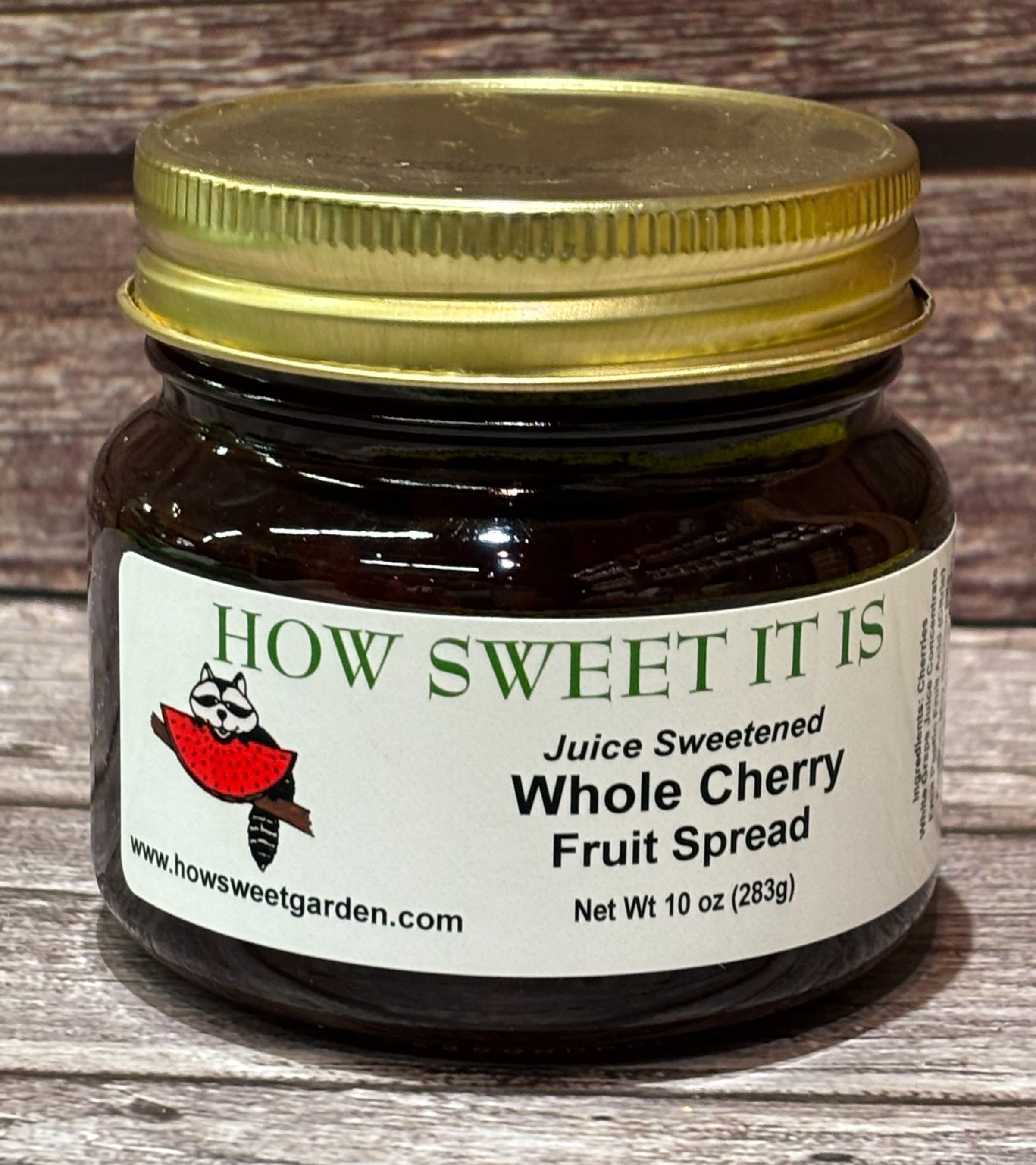 JS Whole Cherry Fruit Spread, 10oz HSII - How Sweet It Is