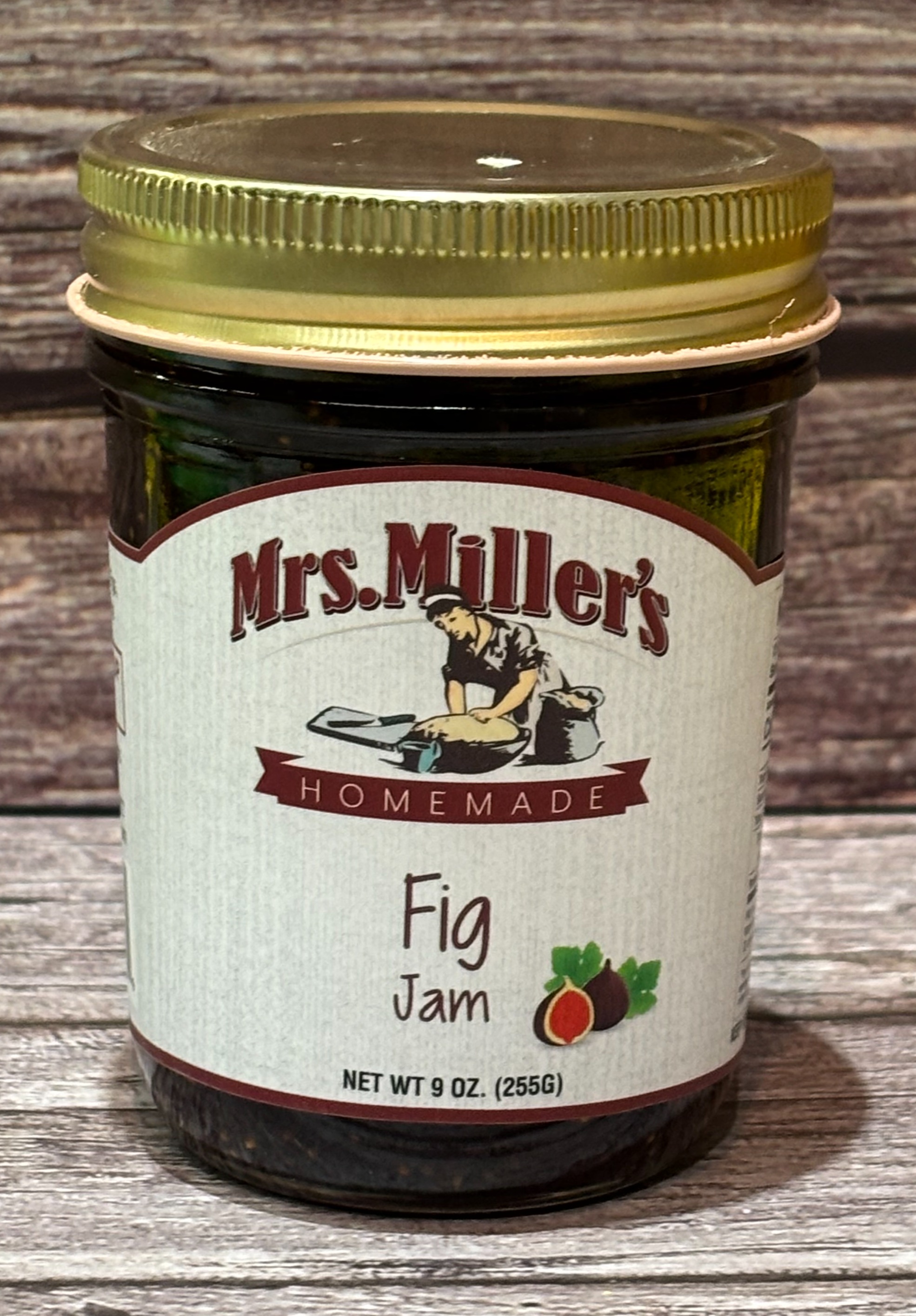 Fig Jam, 9oz Mrs. Miller's - How Sweet It Is