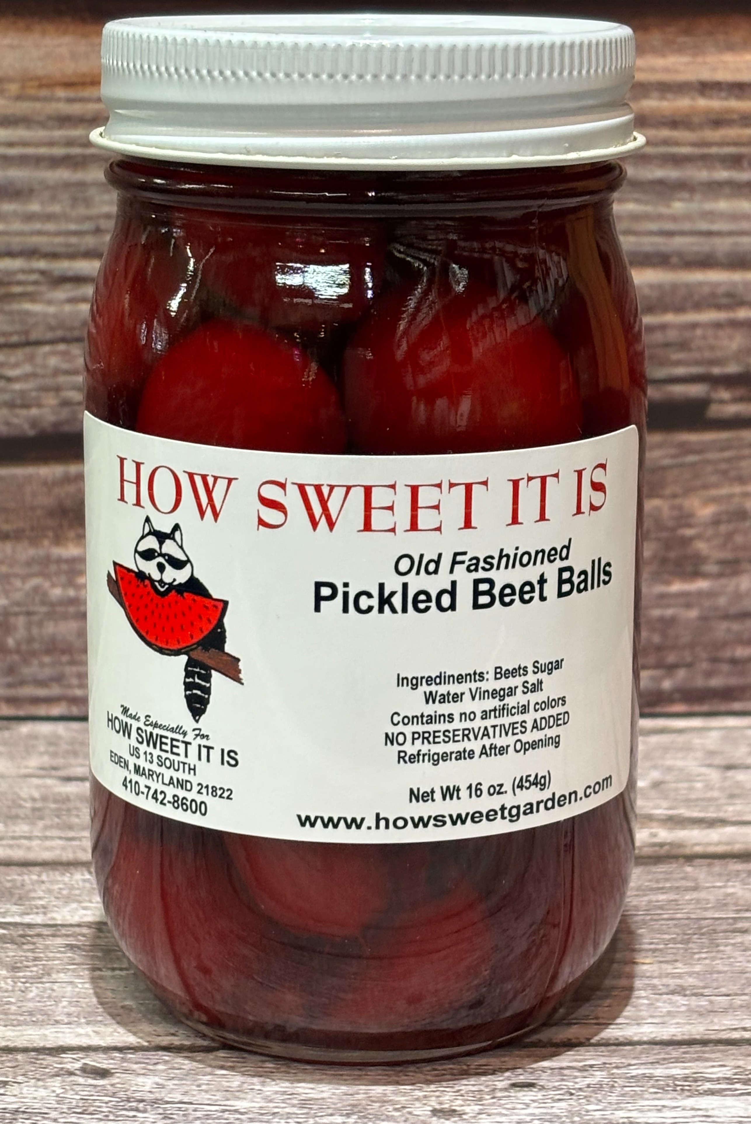 Pickled Beet Balls, 16oz HSII - How Sweet It Is