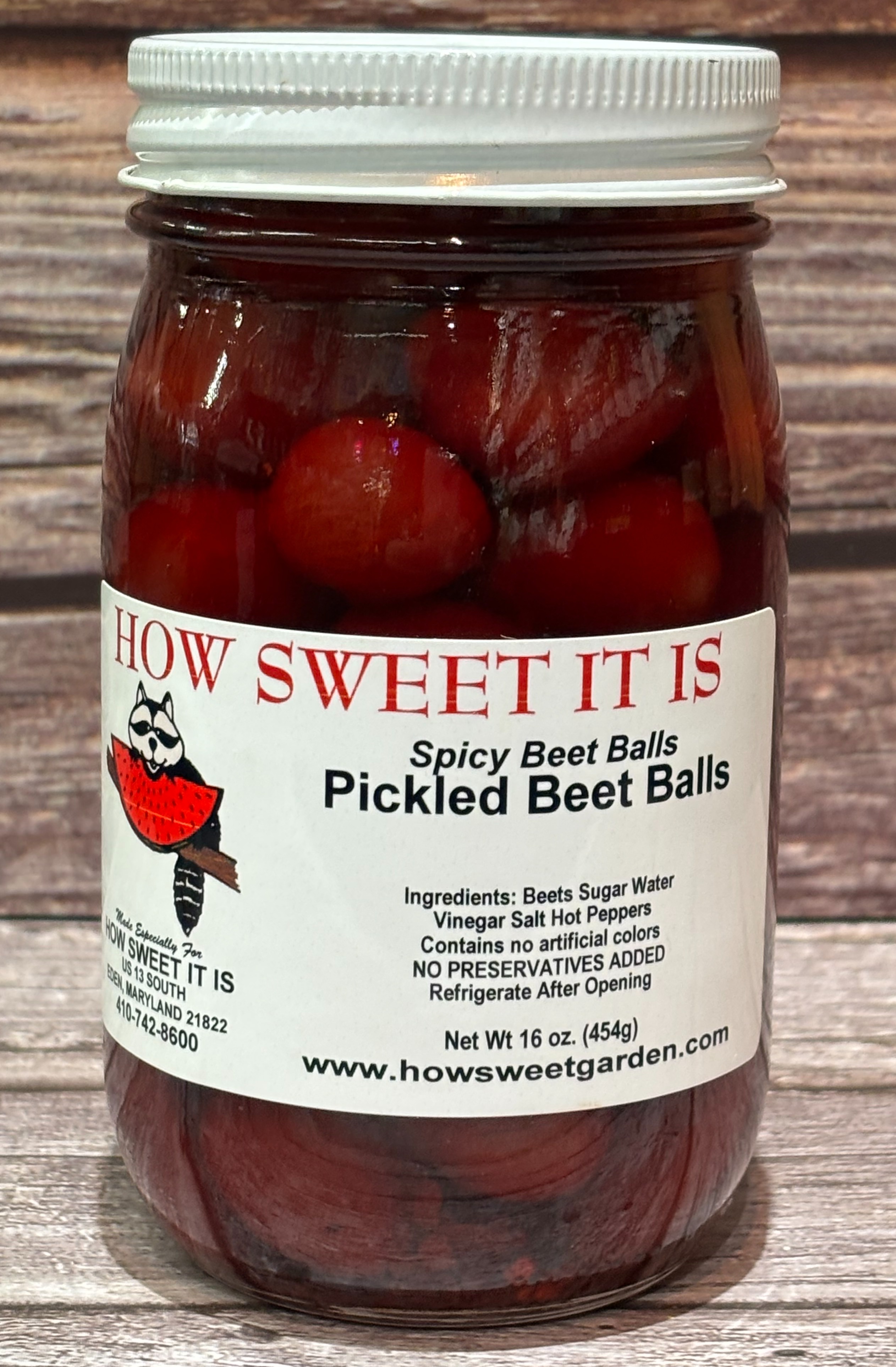 Spicy Pickled Beet Balls, 16oz HSII - How Sweet It Is