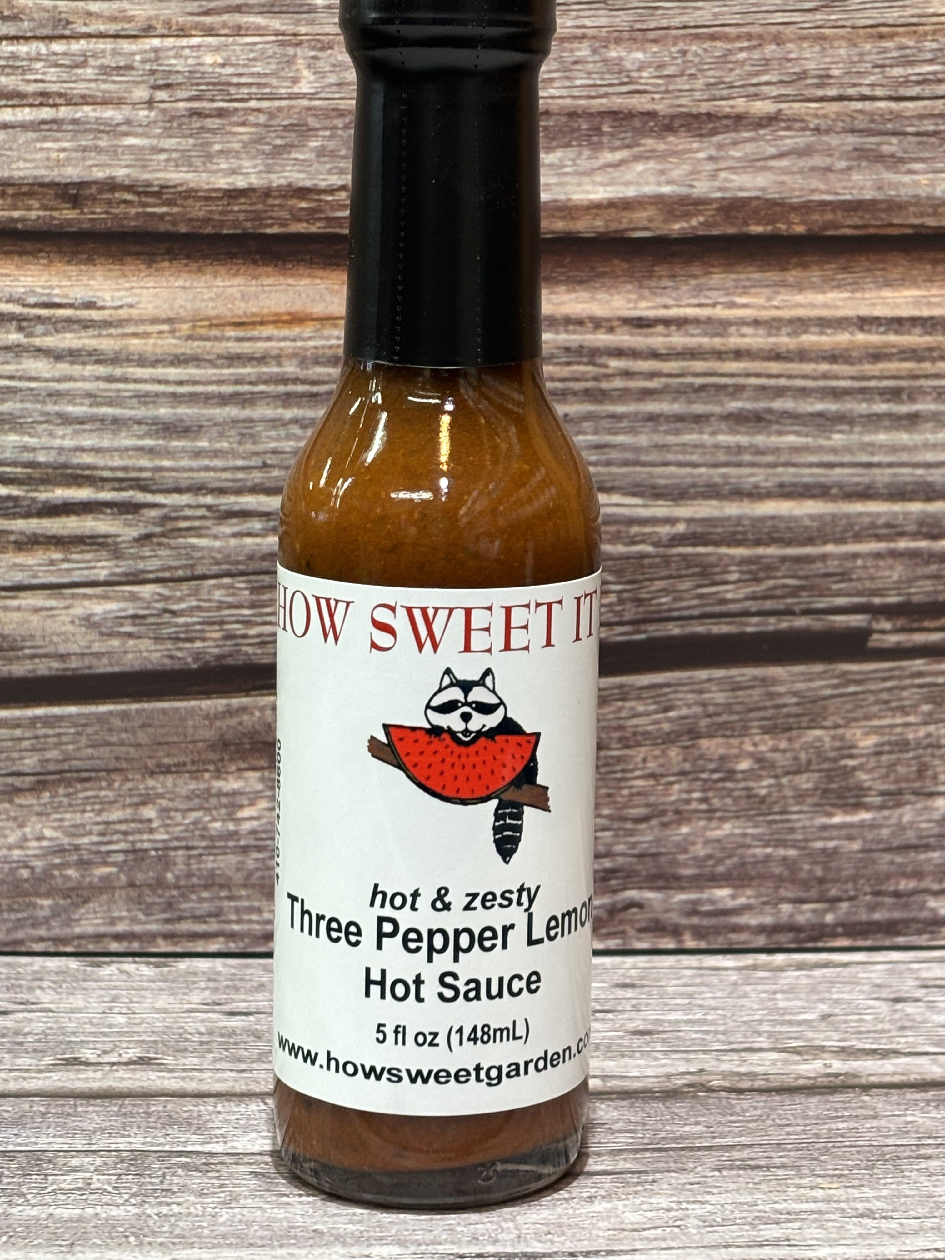 Three Pepper Lemon Hot Sauce, 5oz HSII - How Sweet It Is